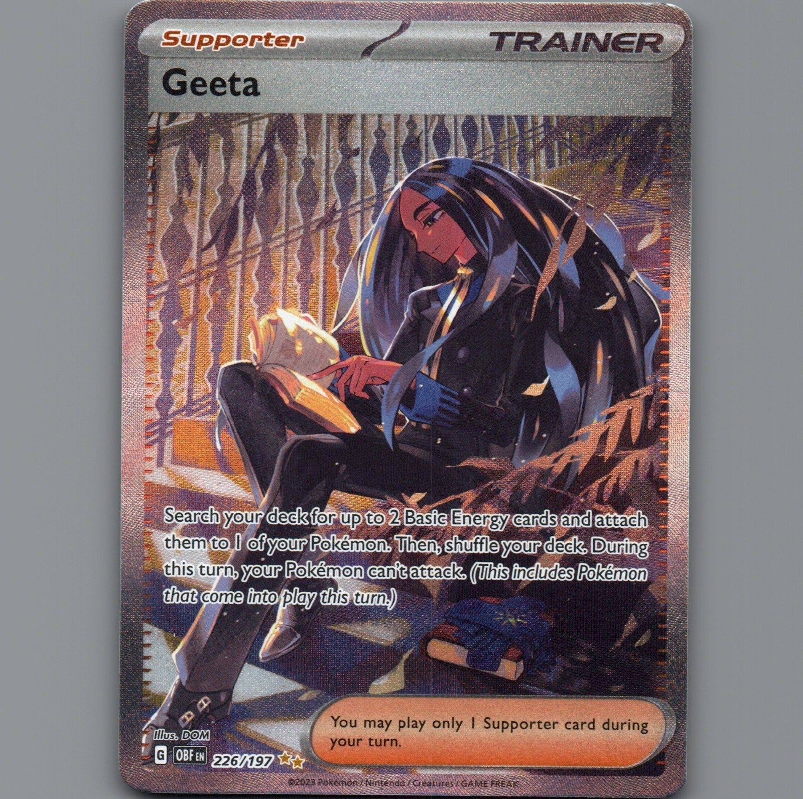 Pokemon Card Geeta 226/197 Obsidian Flames Special Illustration Rare N ...
